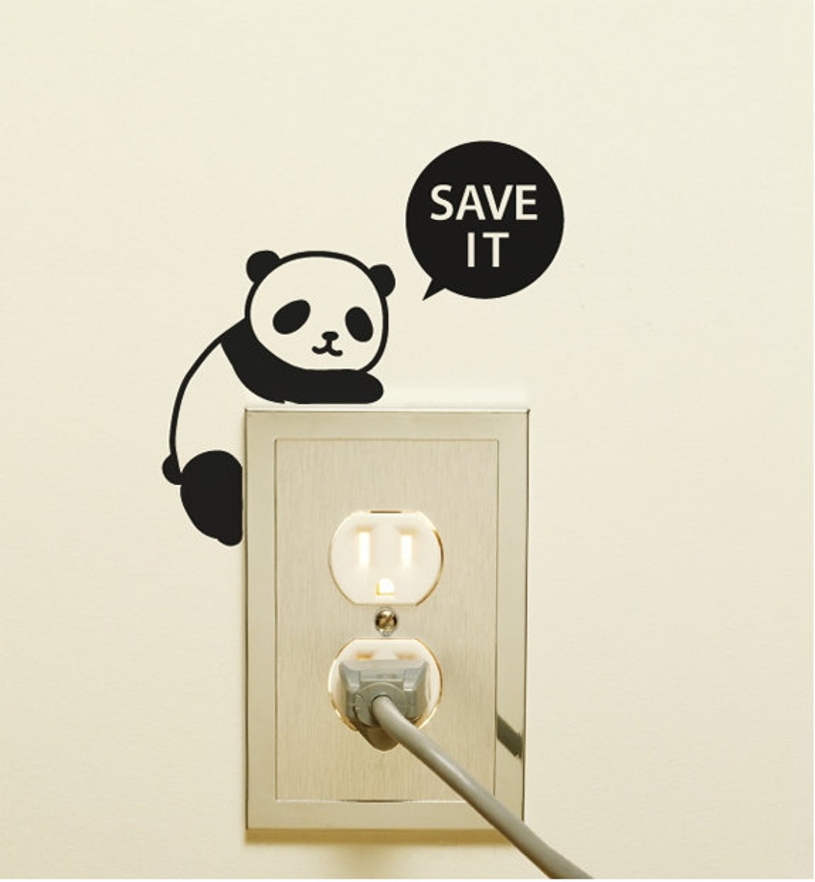 4 Light Switch Sticker / Wall Decal Sticker / Panda - Etsy