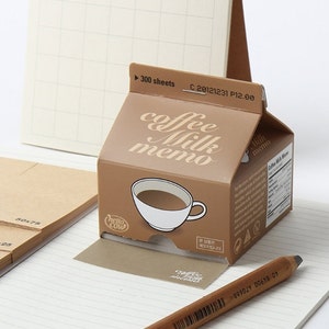 Notepad coffee Milk / 300sheets / Notepads / Personalized - Etsy