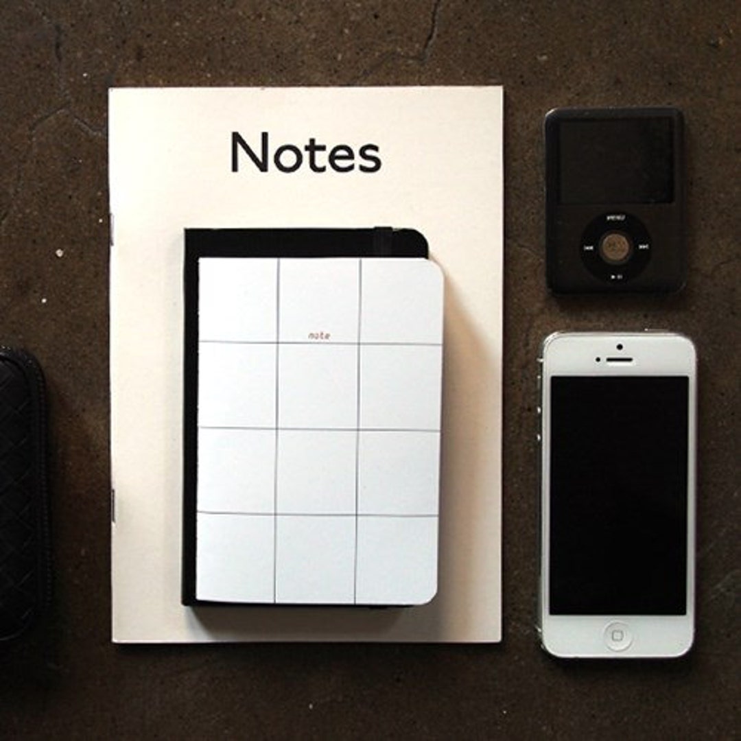 Grid Mini Notebook / Travel Notebook / Journal Notebook / Grid - Etsy