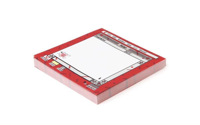 Red Notepad / Red Notepads / Memo Pad / Stationery / | Etsy