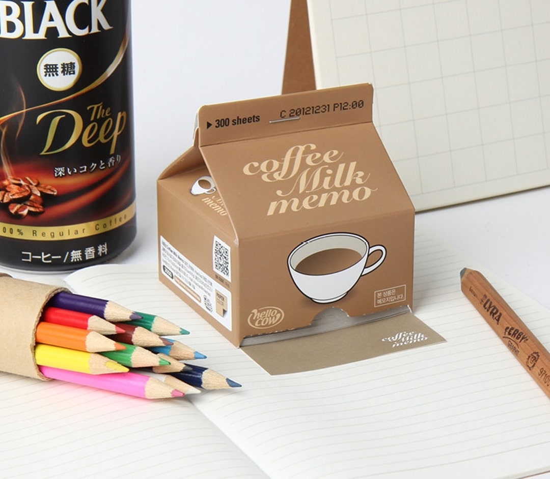 Notepad coffee Milk / 300sheets / Notepads / Personalized - Etsy