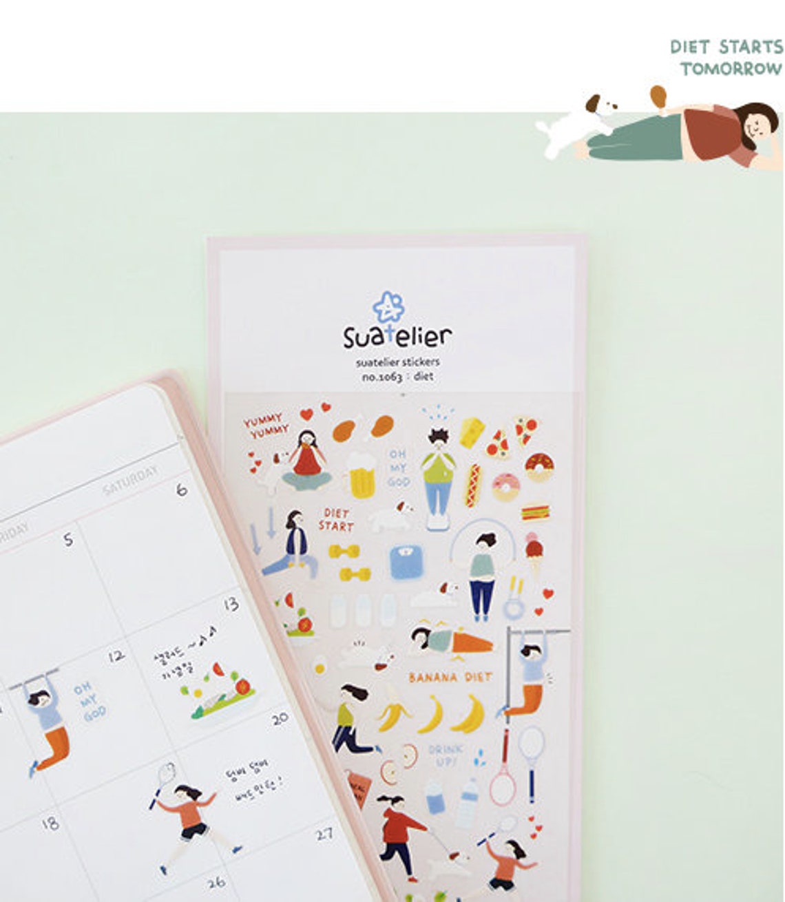 Planner Stickers diet / Diary Stickers / Journal Stickers / - Etsy