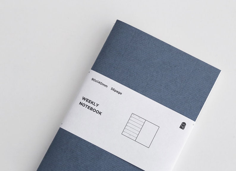 Weekly Planner navy / Weekly Schedule / Undated Planner / | Etsy