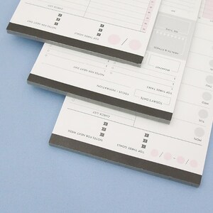 A5 Time Table Notepad / Daily Memo pad / Notepads / | Etsy