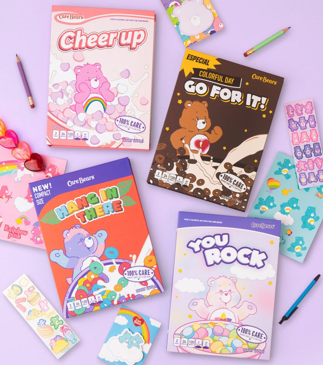 Weekly Planner care Bears / Undated Weekly Diary / Agenda / Journal ...