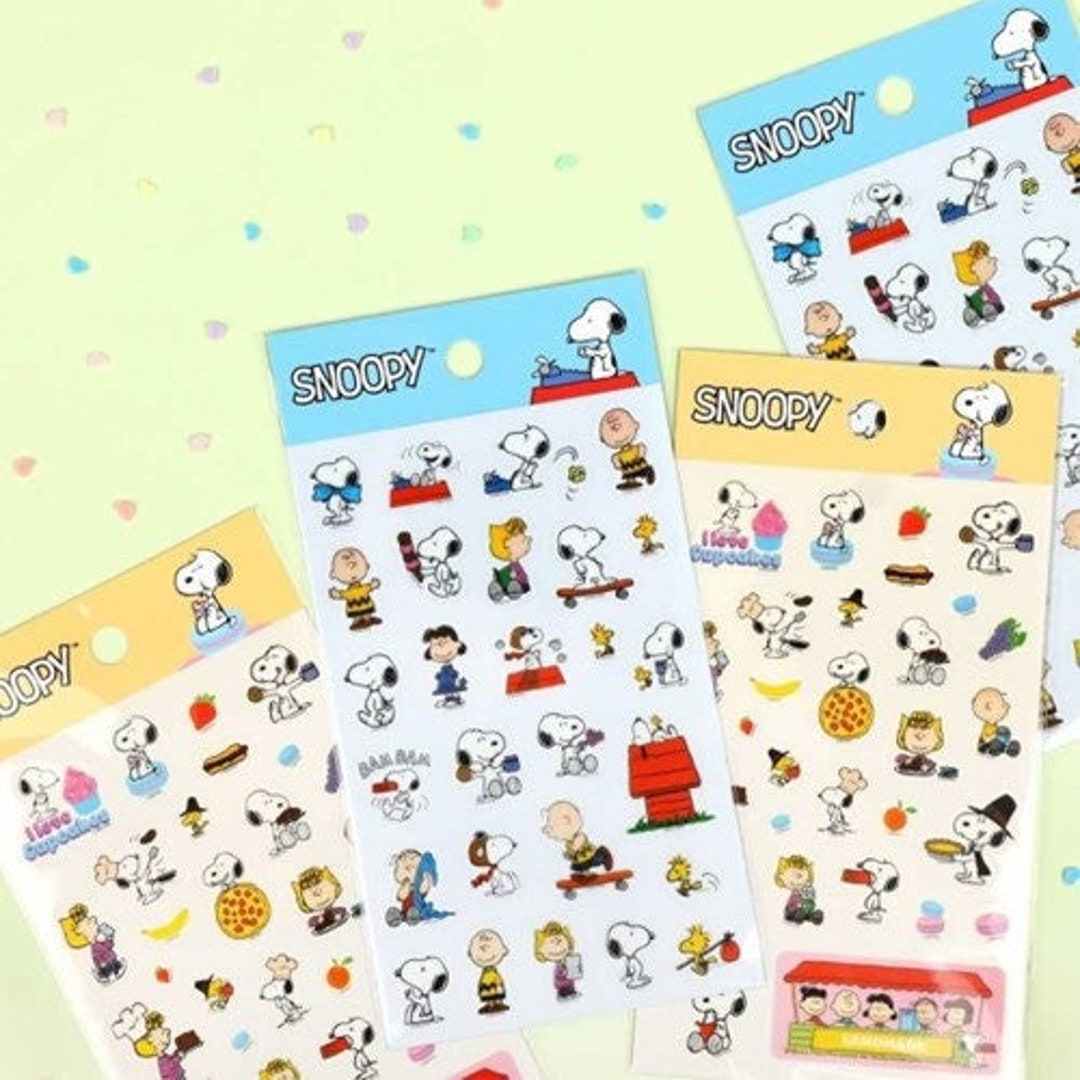 Peanuts Sticker 2types / Snoopy / Journal Stickers / Scrapbooking ...