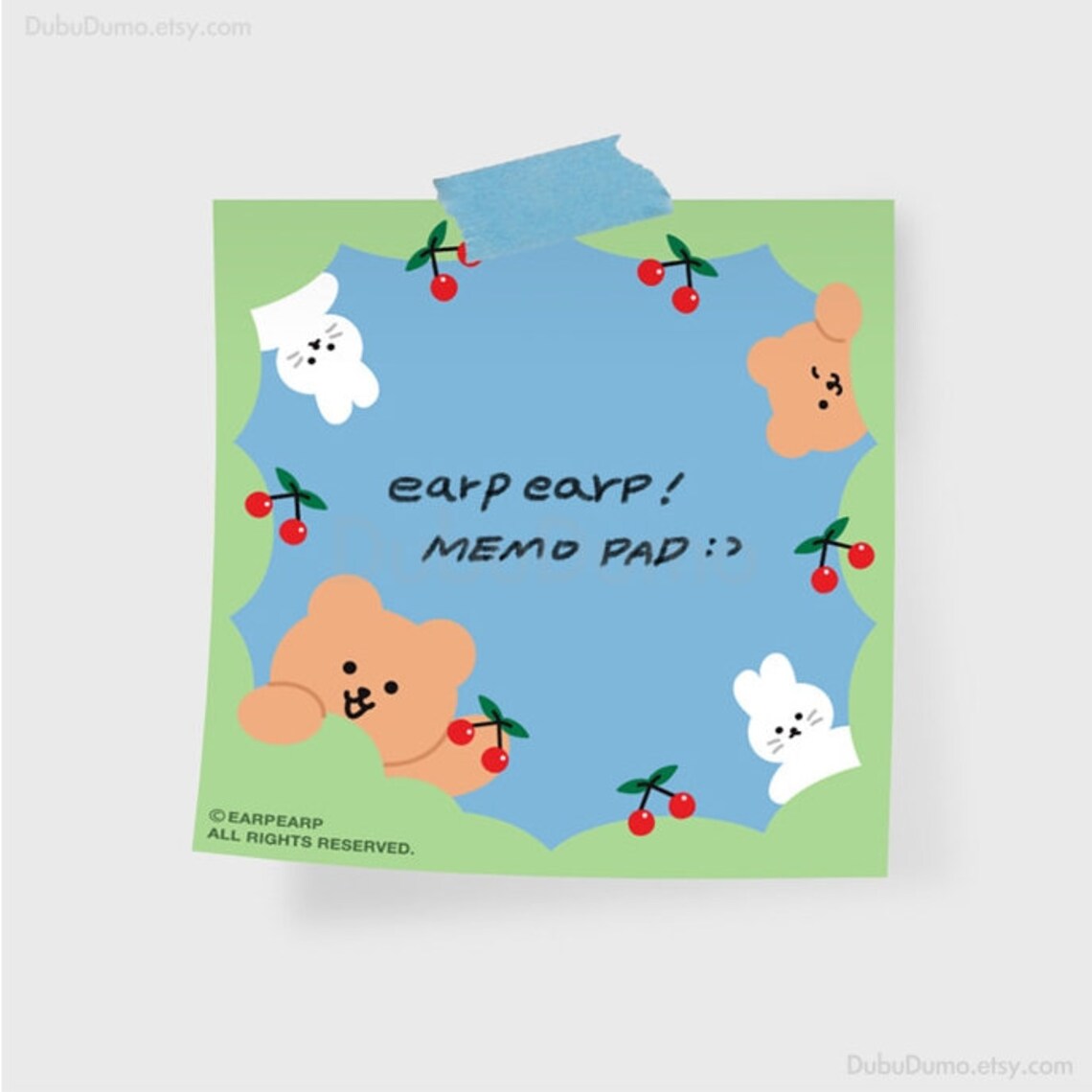 Memo Pad cherry Forest / Colorful Notepads / Scrapbooking / - Etsy