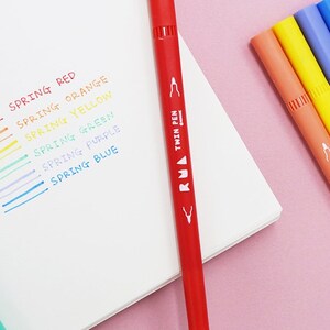 6pcs Twin Deco Pens Set 4types / Highlighter / Diary Pens Set ...