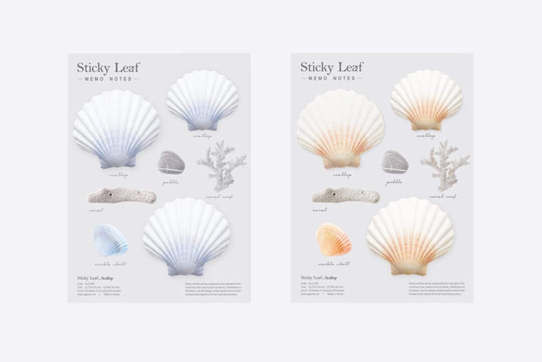 Sticky Notes shell / Shellfish Notepad / Notepads / Memo Pad - Etsy