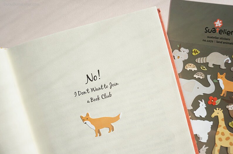 Planner Stickers land Animals / Cute Journal Stickers / - Etsy