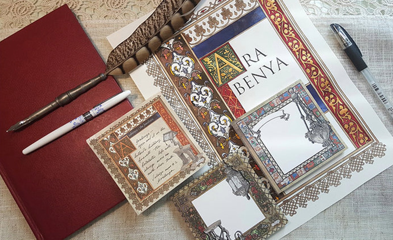 Medieval Notepads 3types / Classical Notepad / Memo Pad / - Etsy