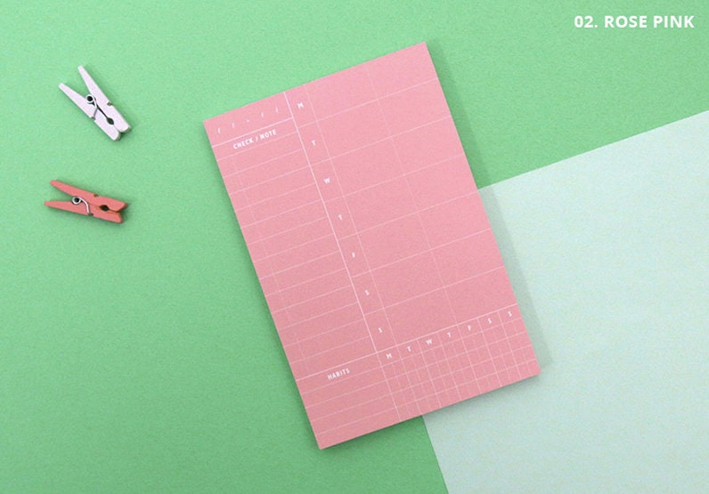 Weekly Plan Notepads / Colorful Notepad / Personalized Notepad | Etsy