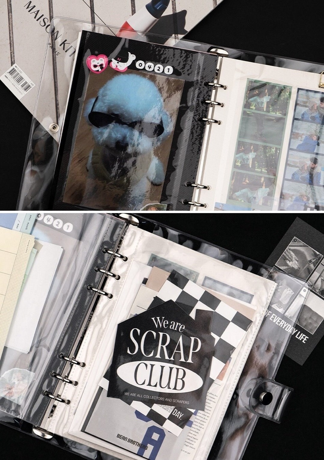 A5 6 Rings Cover / 6 Rings Editor Cover / A5 Planner Binder / A5 Diary ...