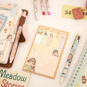 Paper Doll Mate Sticky Notes / Colorful Notepad / Memo Pad / - Etsy