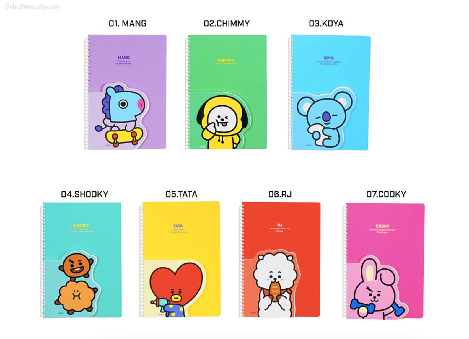 BT21 Lined Notebook / Lined Journal Notebook / Bullet Journal | Etsy