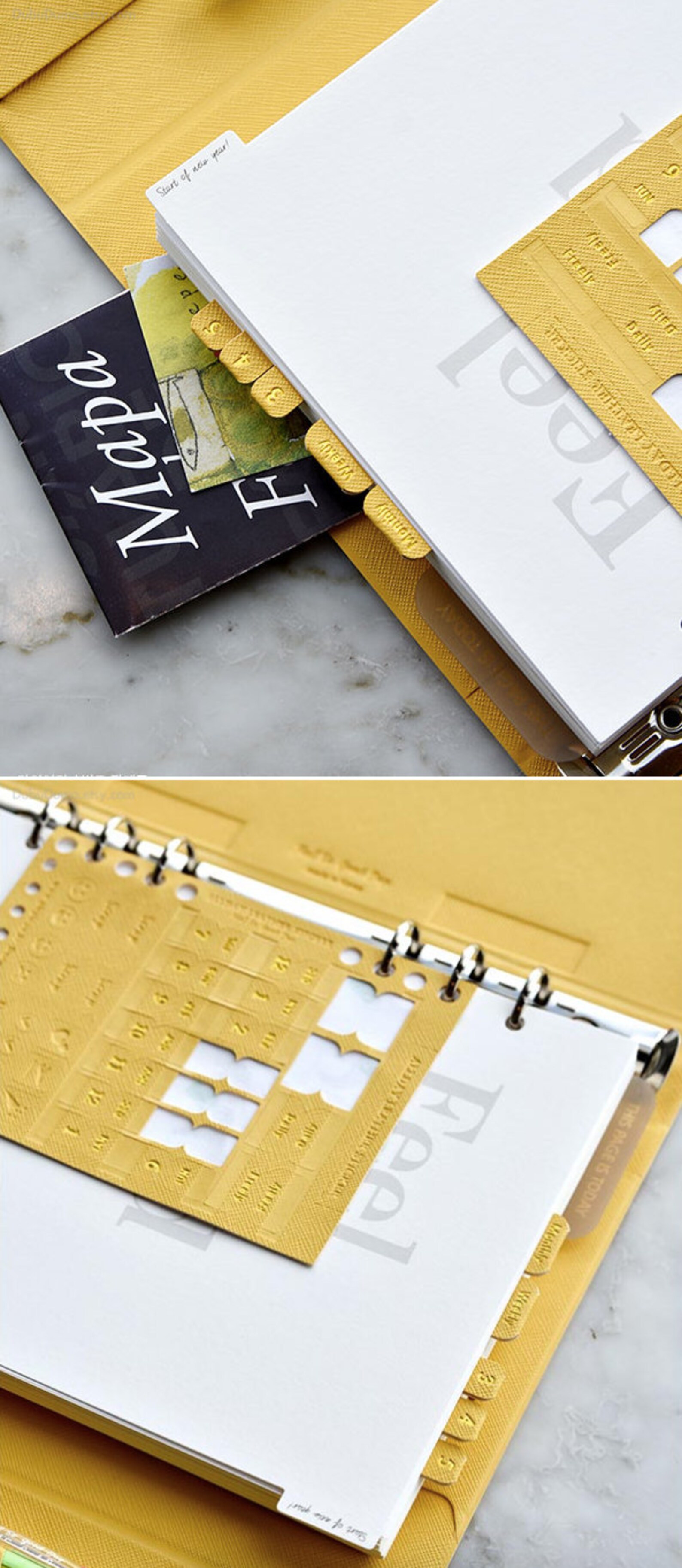 Leather Index Stickers V.6 8colors / Tabs Stickers / Planner | Etsy