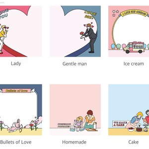 Sweet&love Notepad 6types / Heart Notepads / Colorful Memo Pad ...