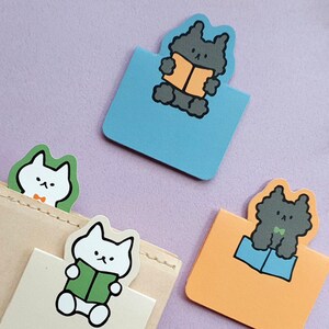 Kitty Magnetic Bookmark_reading / Cat Bookmarks / Planner Bookmark ...