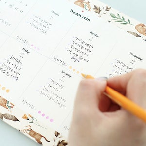 Weekly Notepad / Weekly Planner Memo Pad / Diary / Journal / - Etsy