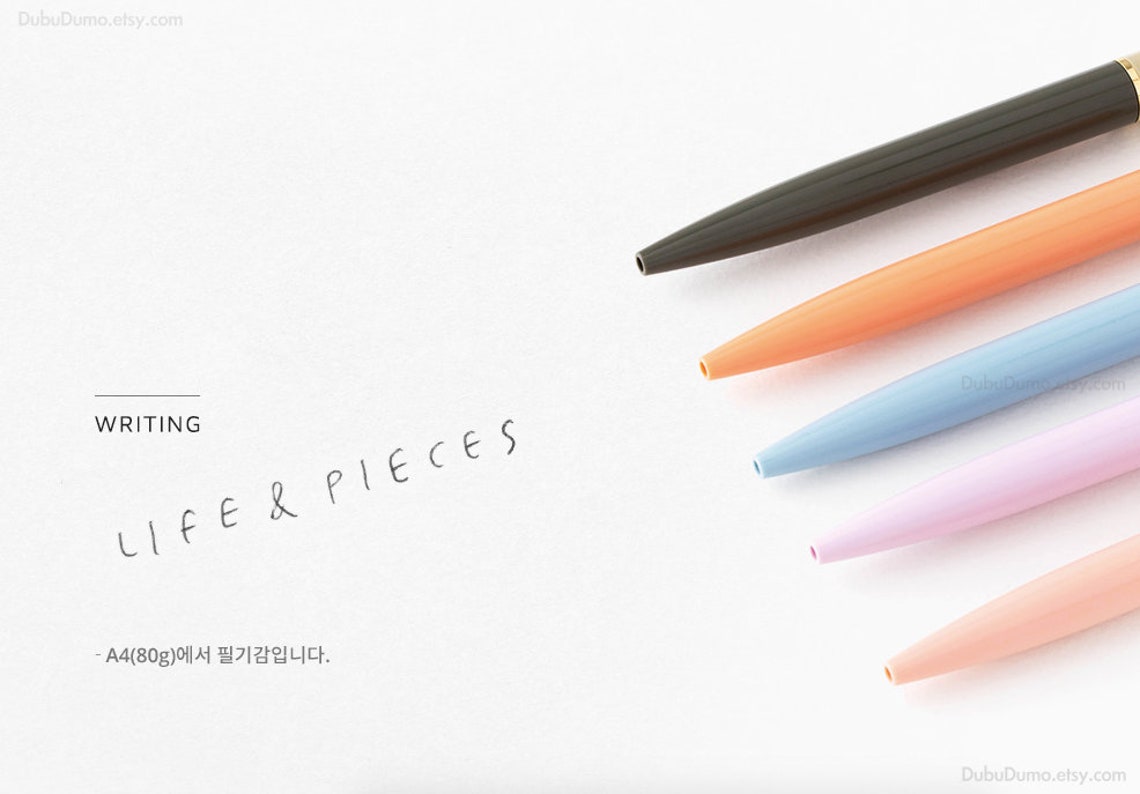 0.5mm Black Ink Ballpoint Pen 10 Colors / Colorful Pens / - Etsy