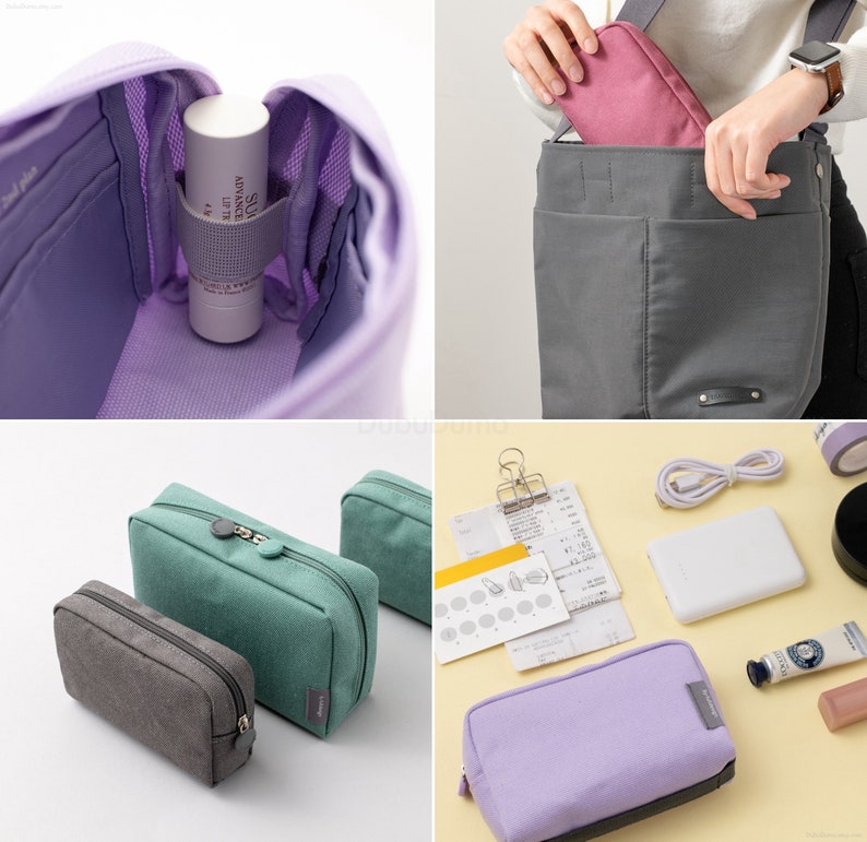 Mini Multi Pocket V.3 5colors / Cable Pouch / Makeup Pouch / | Etsy