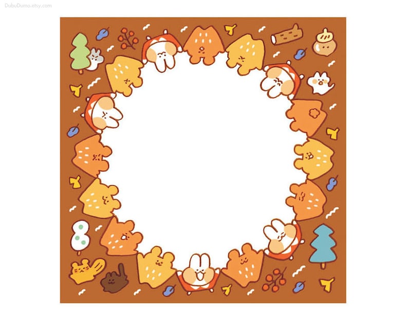 Autumn Notepads / Bunny Notepad / Writing Paper Memo Pad / - Etsy