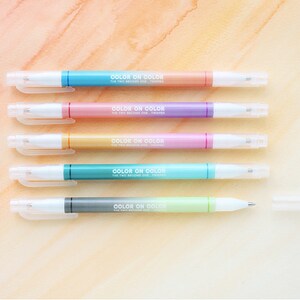 5pcs Twin Deco Pens Set Ver.4 10 Colors / Highlighter / - Etsy
