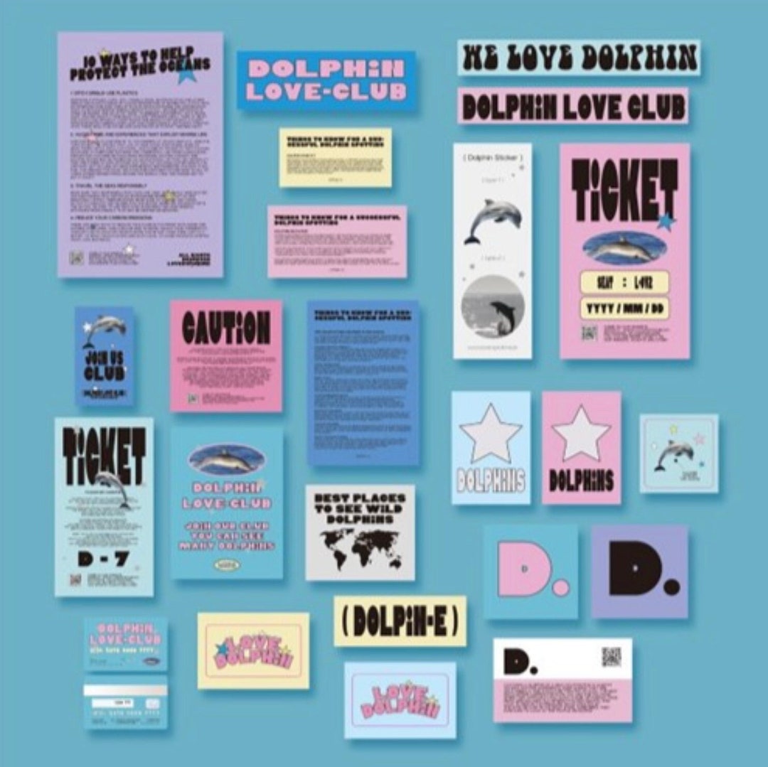 Dolphin Sticker Pack / Sticker Package / Removable Stickers ...