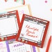 Red Notepad / Red Notepads / Memo Pad / Stationery / Scrapbooking ...