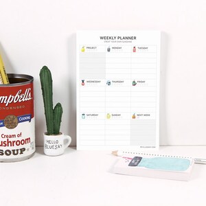 Weekly Planner Notepad / Weekly Plan Memo Pad / Notepads / Memo Pads ...