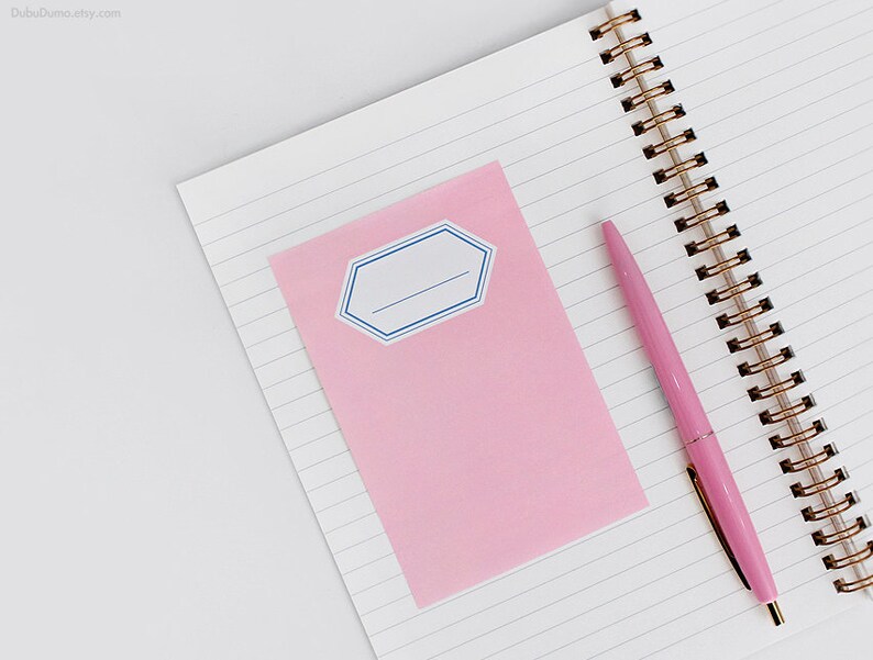 Title Sticky Memo Pad / Checklist Sticky Note / Colorful - Etsy