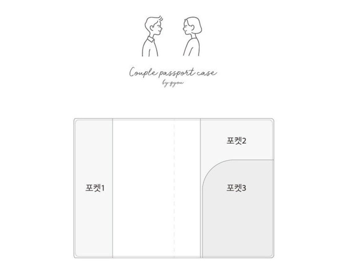 Couple Passport Covers 4types / Simple Couples Passport - Etsy