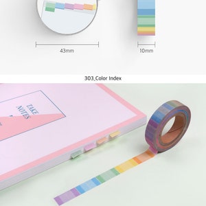 Monthly Index Washi Tape / Masking Tape / Index Sticker / Scrapbooking ...