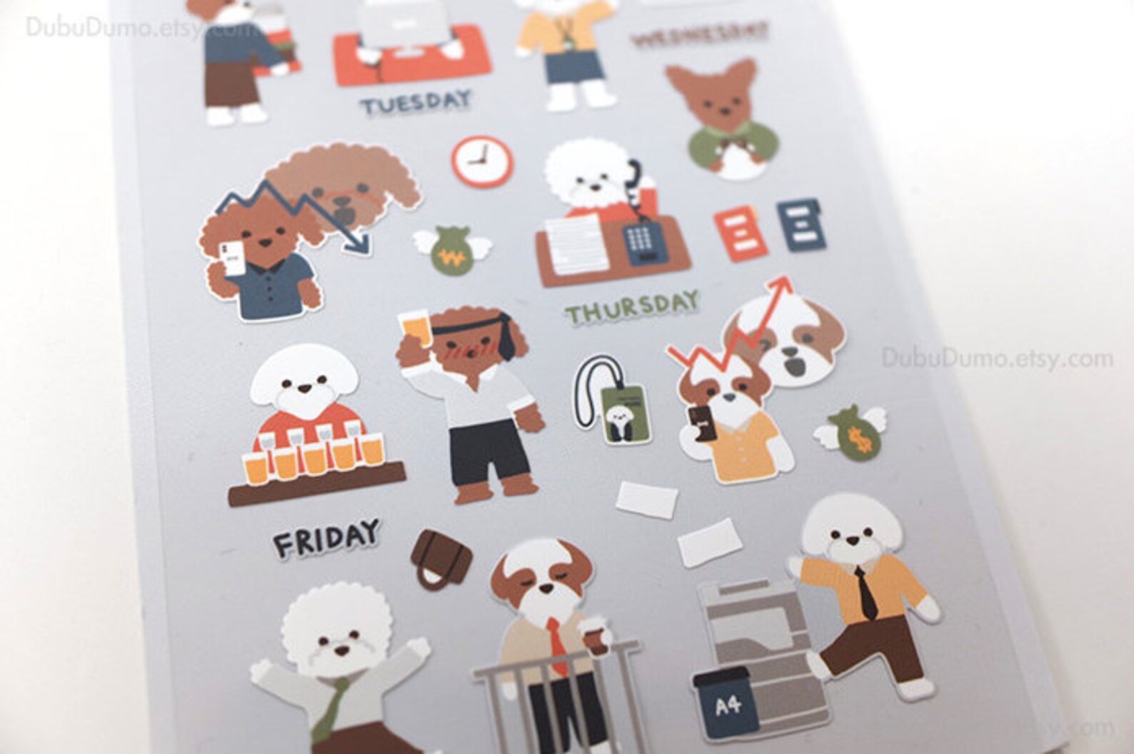 Planner Stickers work and Work / Office / Diary Stickers / | Etsy