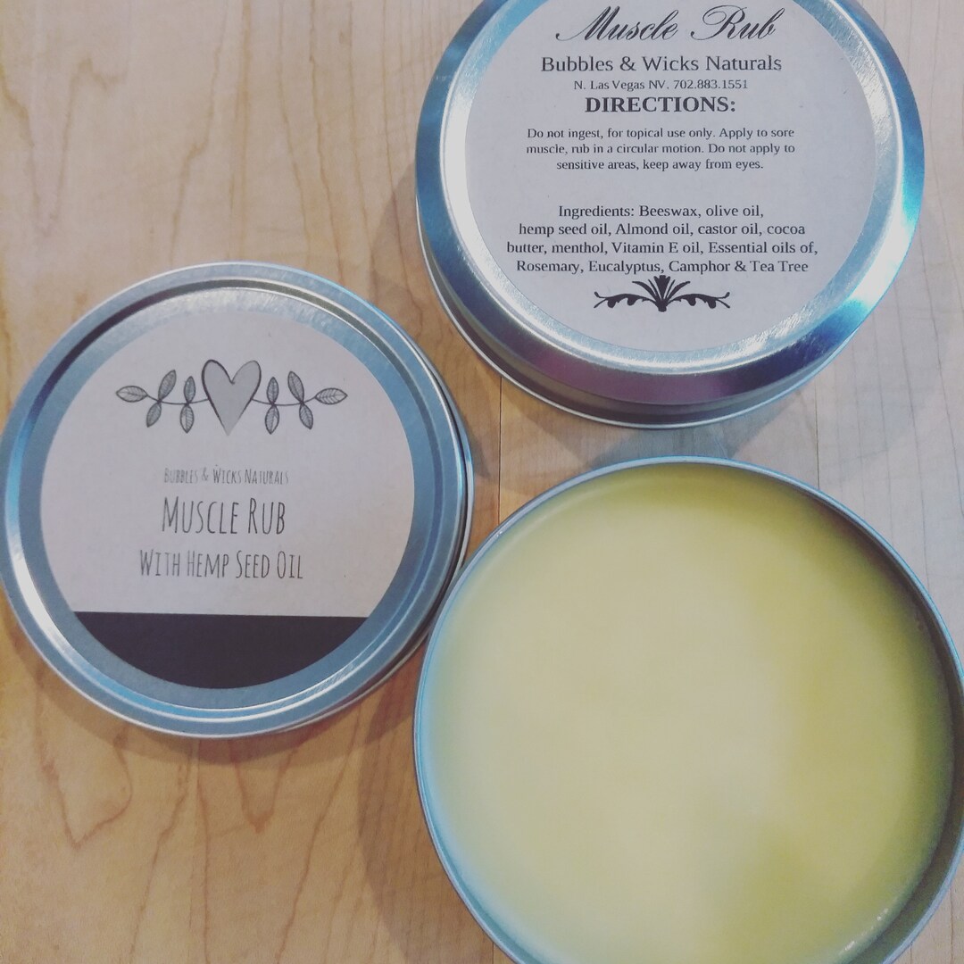 Natural Muscle Rub, Chest Rub, Petroleum Free, Sinus Rub. Natural ...