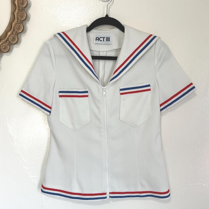 Sailor Collar Tops - Etsy