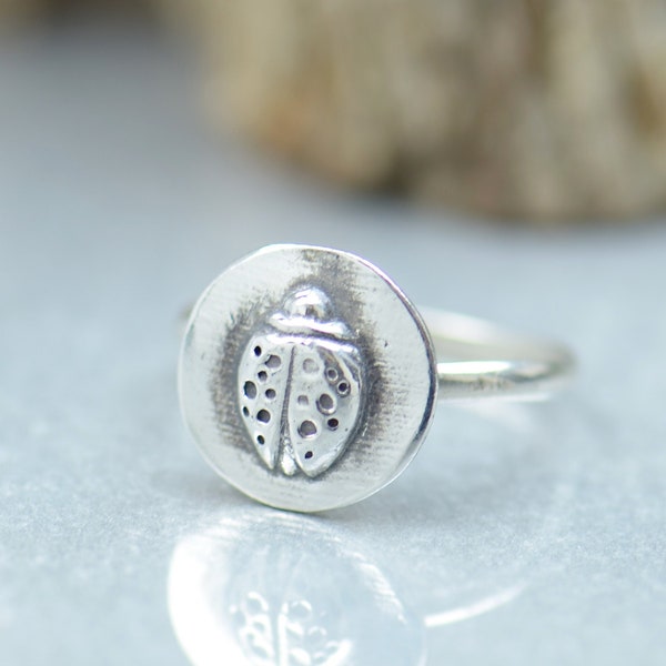 Ladybug Ring - Etsy