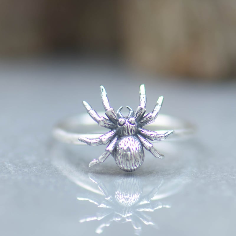 Silver Spider Ring - Etsy