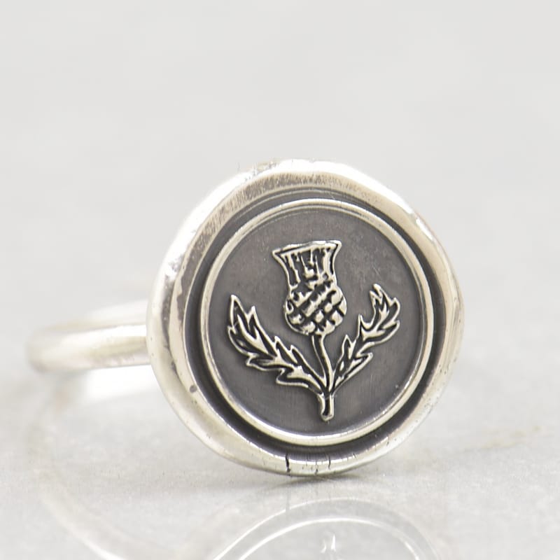 Thistle Ring - Etsy