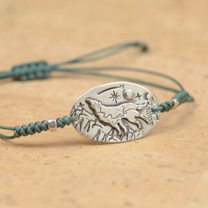 Sterling Silver Wolf Tree Star Mountain Moon Pendant. Artisan Tree of ...
