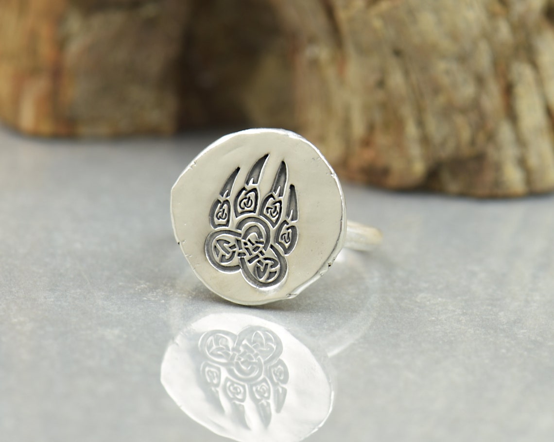 Sterling Silver Fenrir Claw Ring.viking.norse Mythology.artisan ...