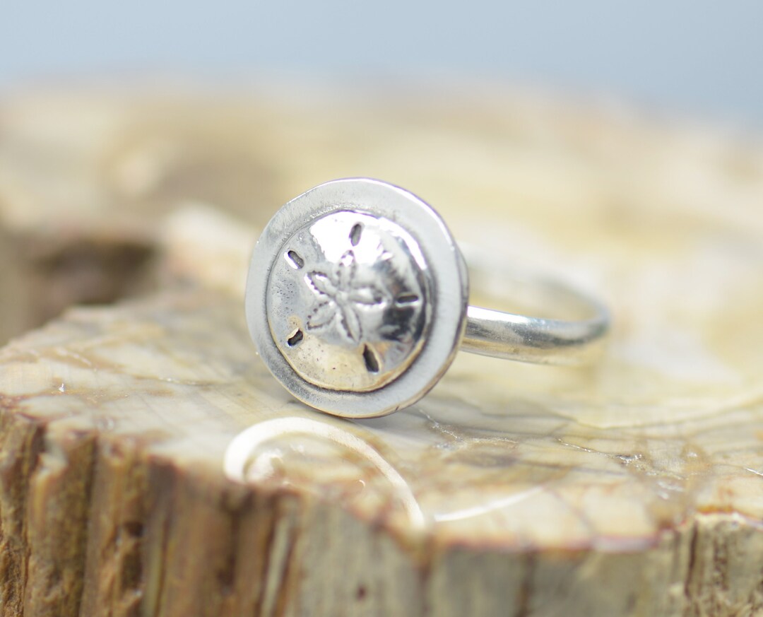 Sterling Silver Sand Dollar Ring.artisan Handmade.sunrise Rings Men or ...