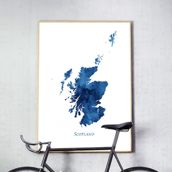 Printable Scotland Map - Etsy