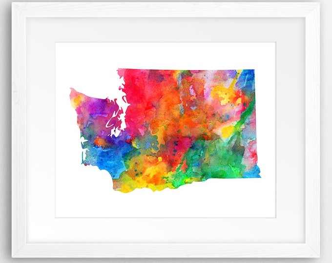 World Map Watercolor Print World Map Watercolor Poster - Etsy