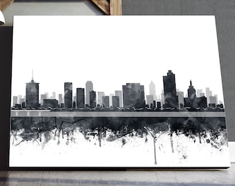 Tulsa Skyline Art | Etsy