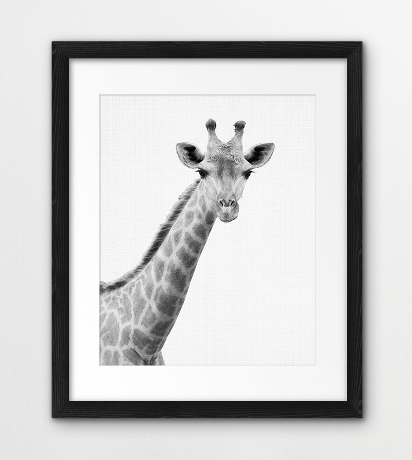 Giraffe Print Nursery Wall Art Safari African Animals - Etsy