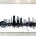 Detroit Skyline Art Print, Detroit Cityscape Art Poster, Detroit ...