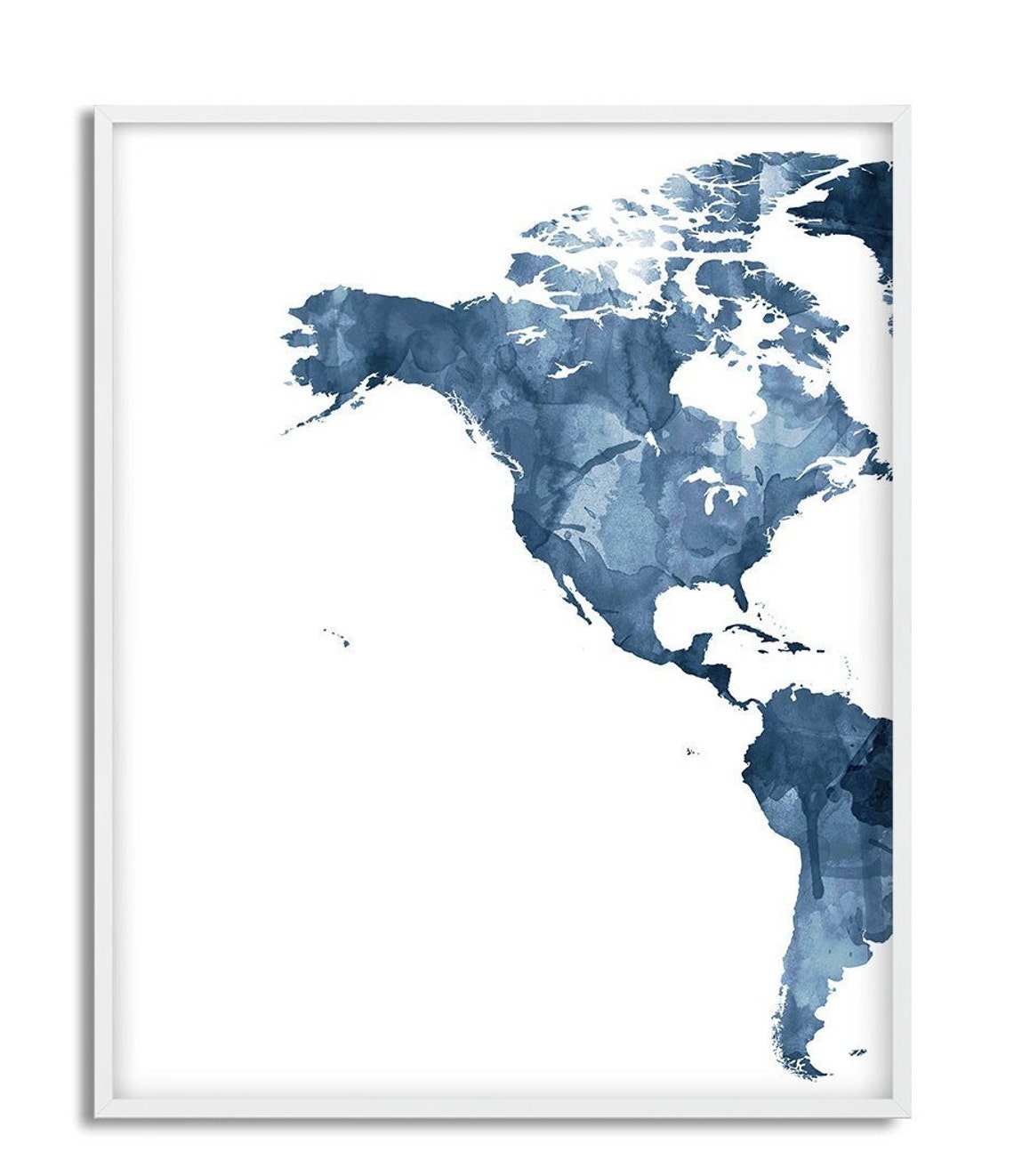 World Map Watercolor Print World Map Set of 3 Watercolor - Etsy