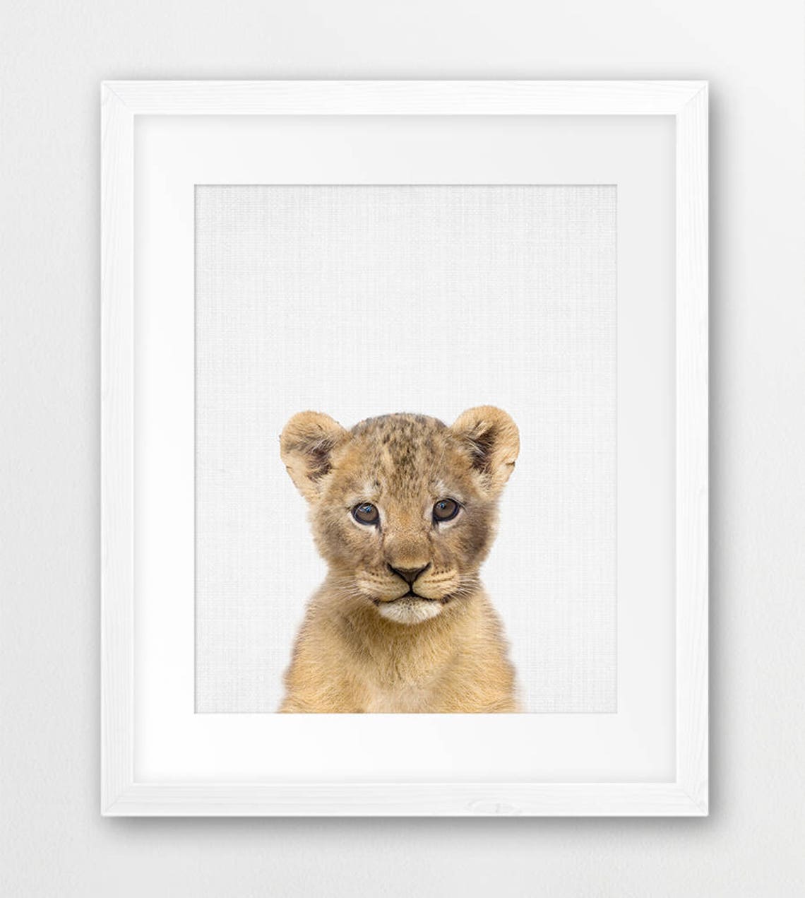 Lion Print, Cub Lion Print, Safari Animals Decor, Baby Lion Poster ...