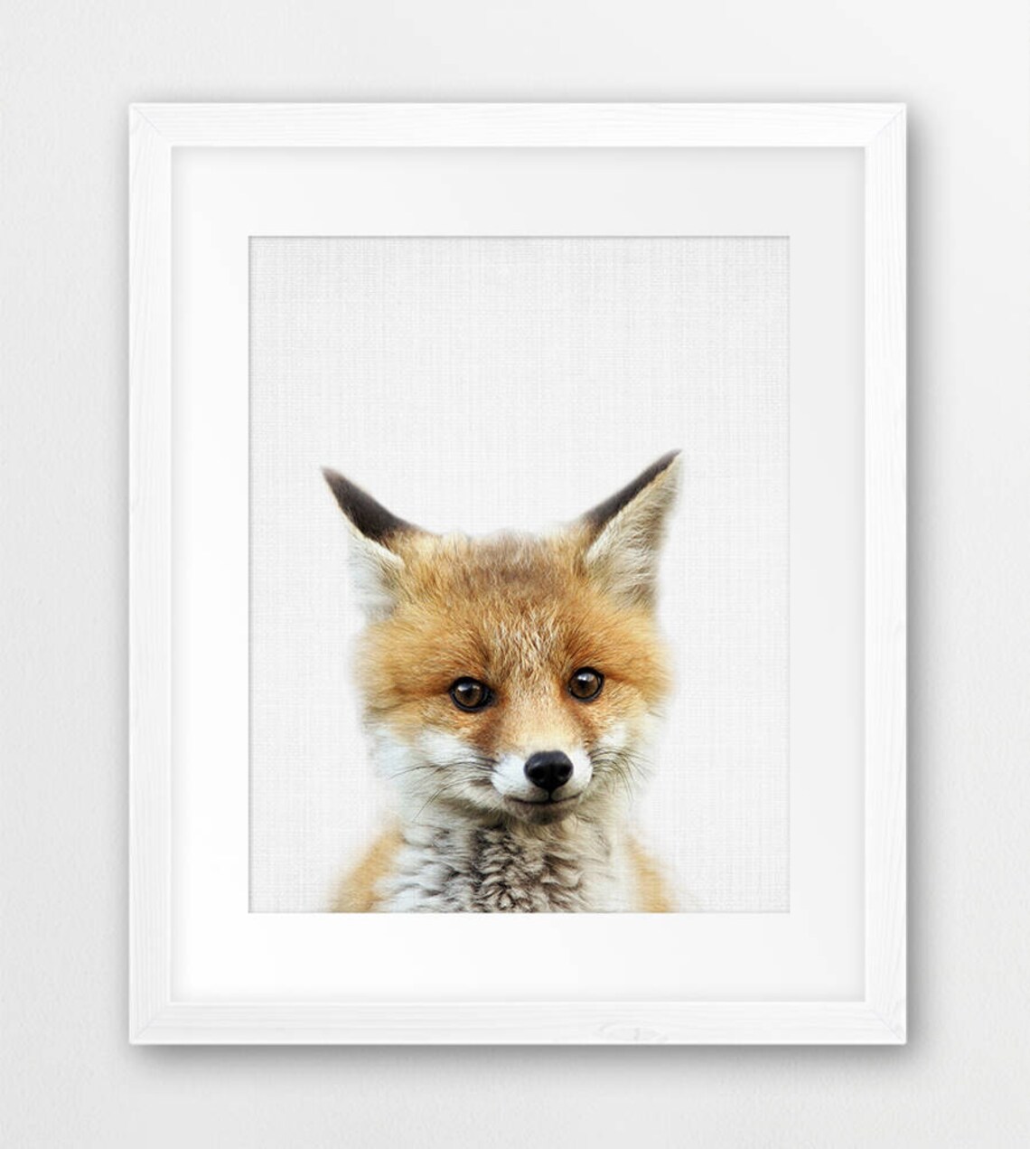 Fox Print Fox Pup Cub Kit Woodlands Nursery Wall Art - Etsy